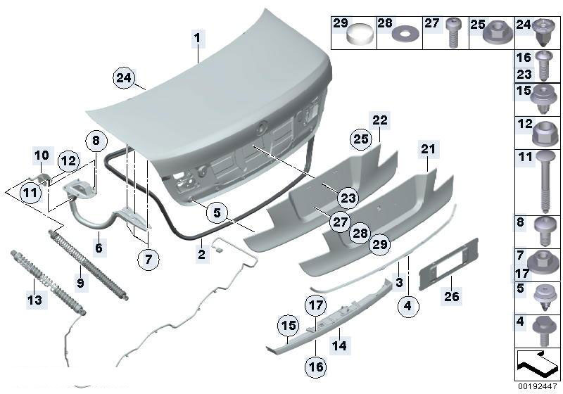 Original Parts for F01 750i N63 Sedan / Bodywork/ Single Components For ...