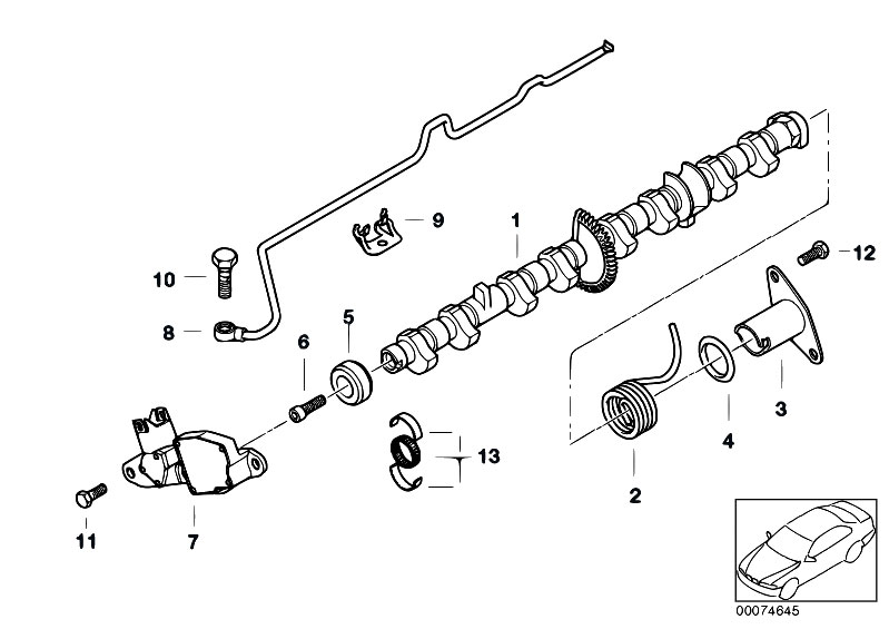 Original Parts for E46 316ti N42 Compact / Engine/ Valve Timing Gear ...