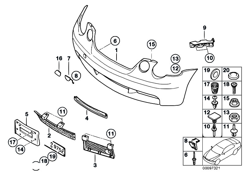 Original Parts for E46 316ti N42 Compact / Vehicle Trim/ M Trim Panel ...